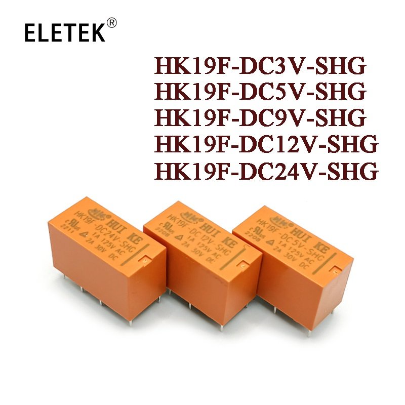 5Pcs DC 3V 5V 12V 24V Relay HK19F-DC3V-SHG HK19F-DC5V-SHG HK19F-DC12V ... 5Pcs DC 3V 5V 12V 24V Relay HK19F-DC3V-SHG HK19F-DC5V-SHG HK19F-DC12V ...