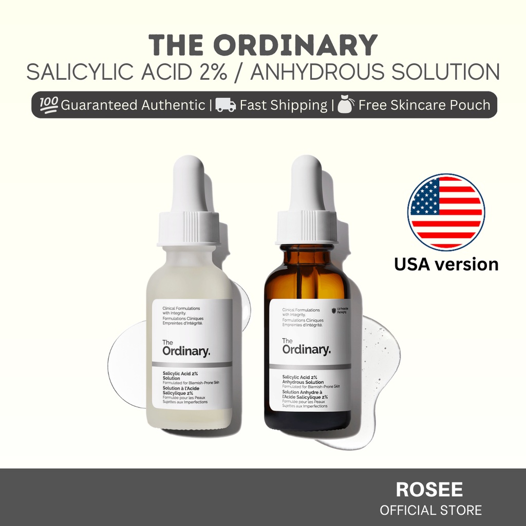 [US ver] Ordinary Salicylic Acid 2% Solution/ Anhydrous Solution 30ml ...