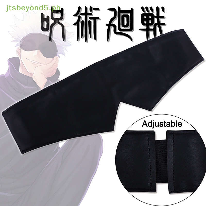 # JTPH # Gojo Mask Blindfold Cosplay Prop Anime Black Man Woman Hair ...
