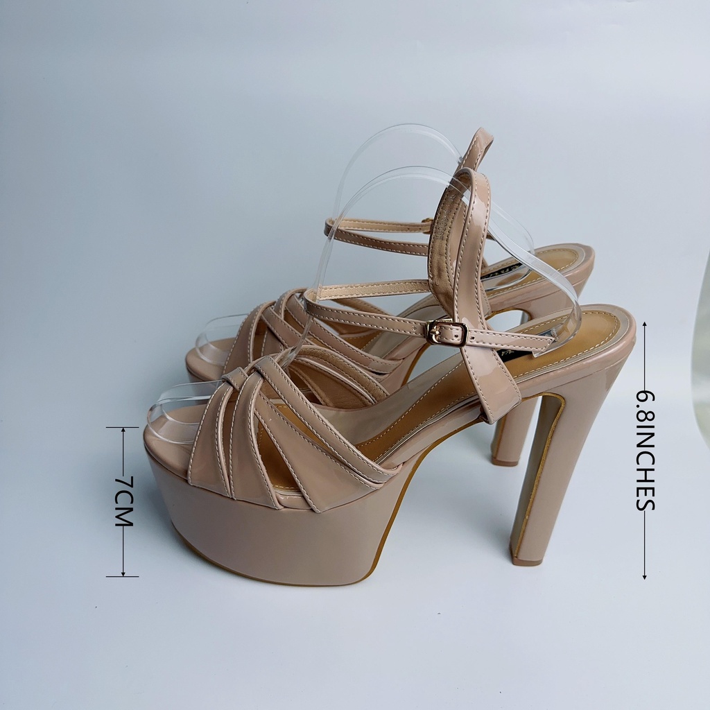 Korean fashion glossy Pageant heels 6.8inches Very High Heel(above 8 cm ...