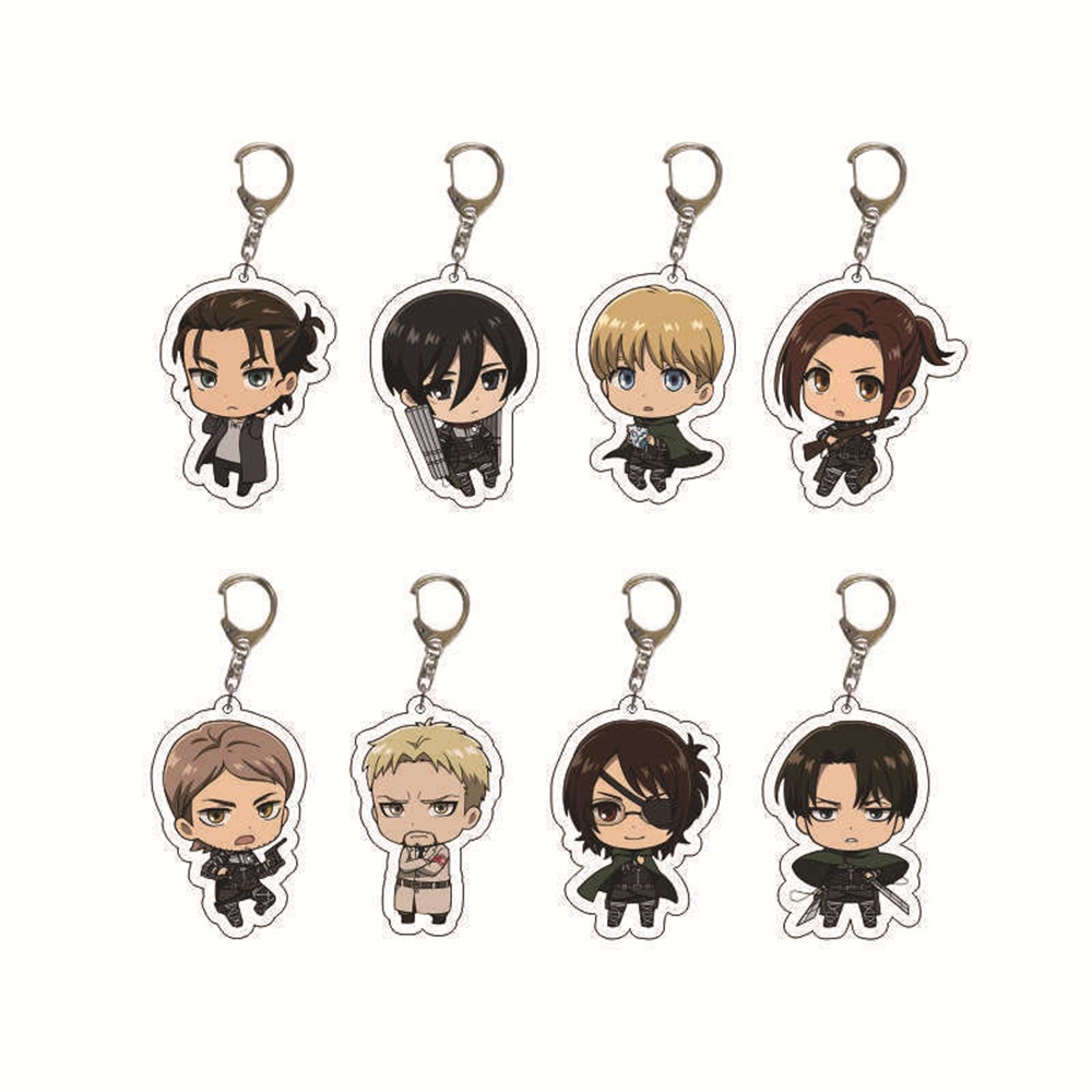 Anime Keychain Attack on Titan Men Car Key Chain Women Bag Pendant ...