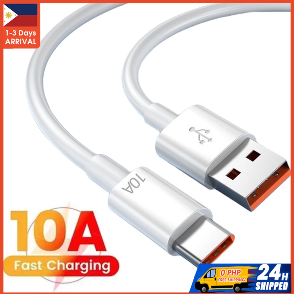 10A USB Type C Cable 120W Super Fast Charging for Huawei Phone Data ...