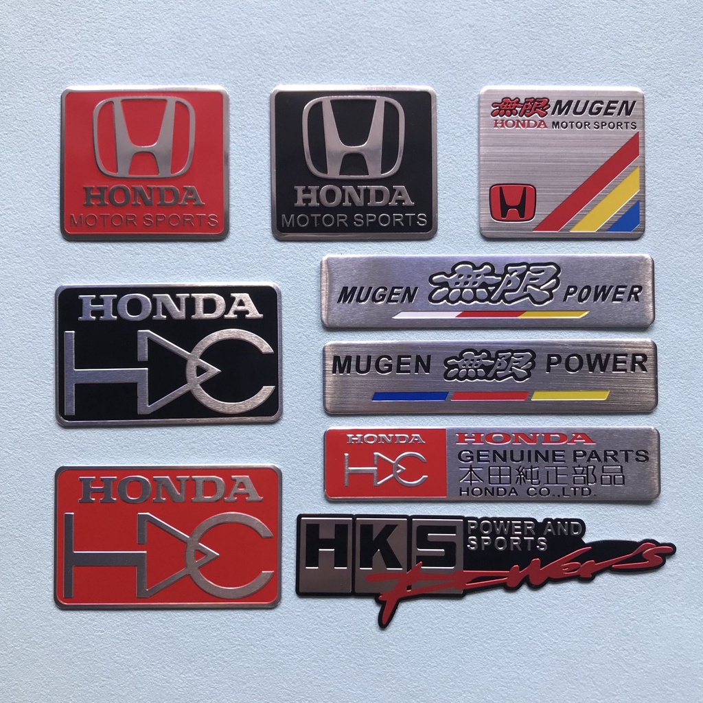 Honda Car Body Metal Nameplate Sticker For City Civci Fit Jazz HRV BRV ...