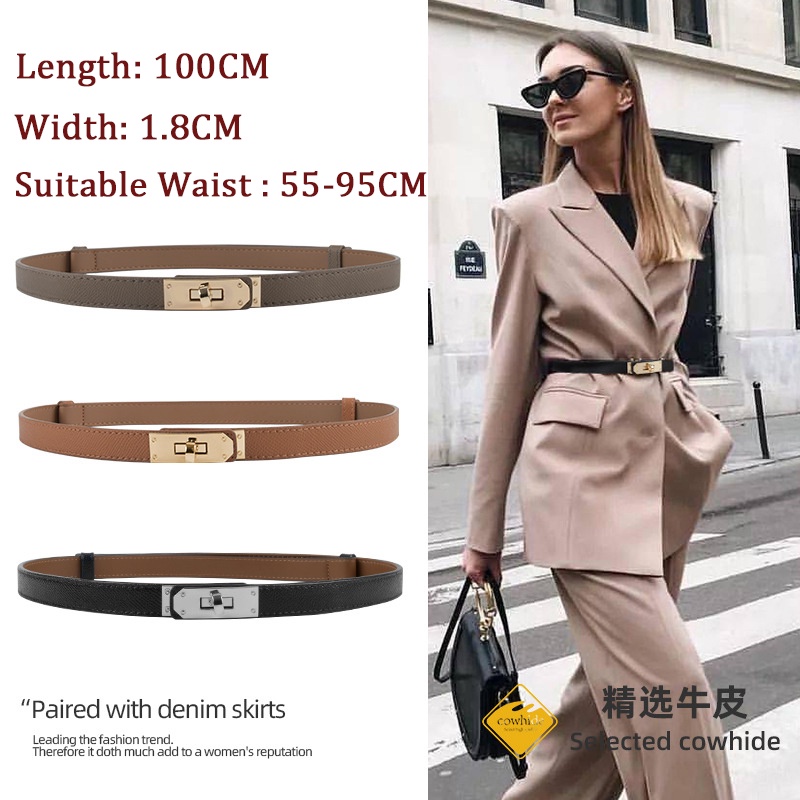 Ladies Retro Belt Designer Brand Female Belt Genuine Leather Korean ...