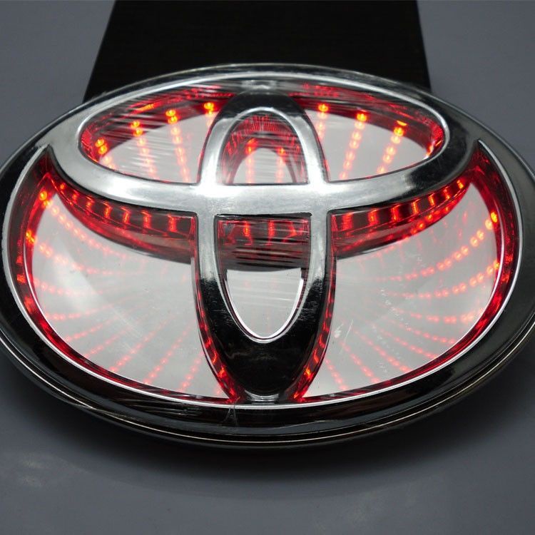 3D Toyota Mid-net Logo Glowing Camry Corolla Vios Highlander Front and ...