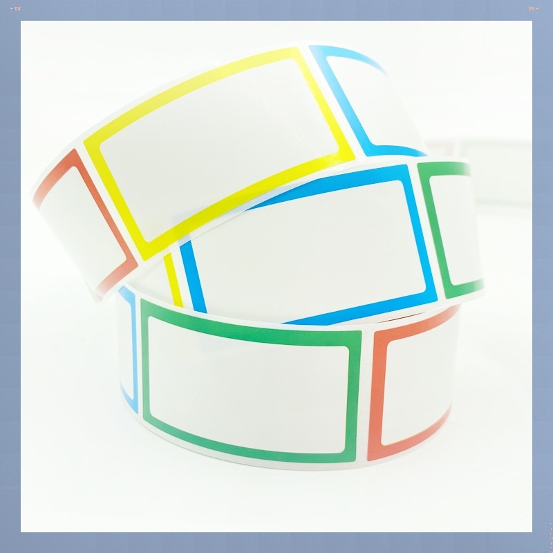Colored Blank Stickers Handwritten Markings Roll Packaging ...