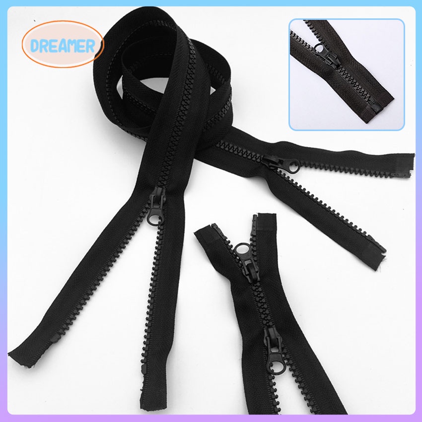 Separable Jacket Zipper Open End Zip Double Sliders Down Sewing Resin Zipper | Shopee Philippines