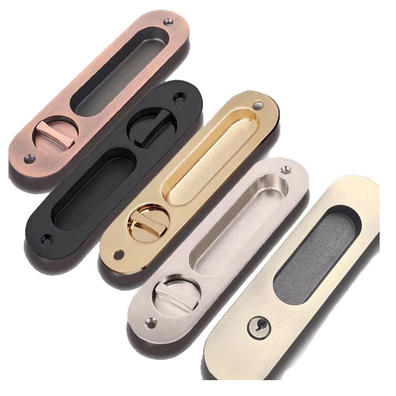 Invisible Door Locks Handle Double-sided Durable for Sliding Barn ...