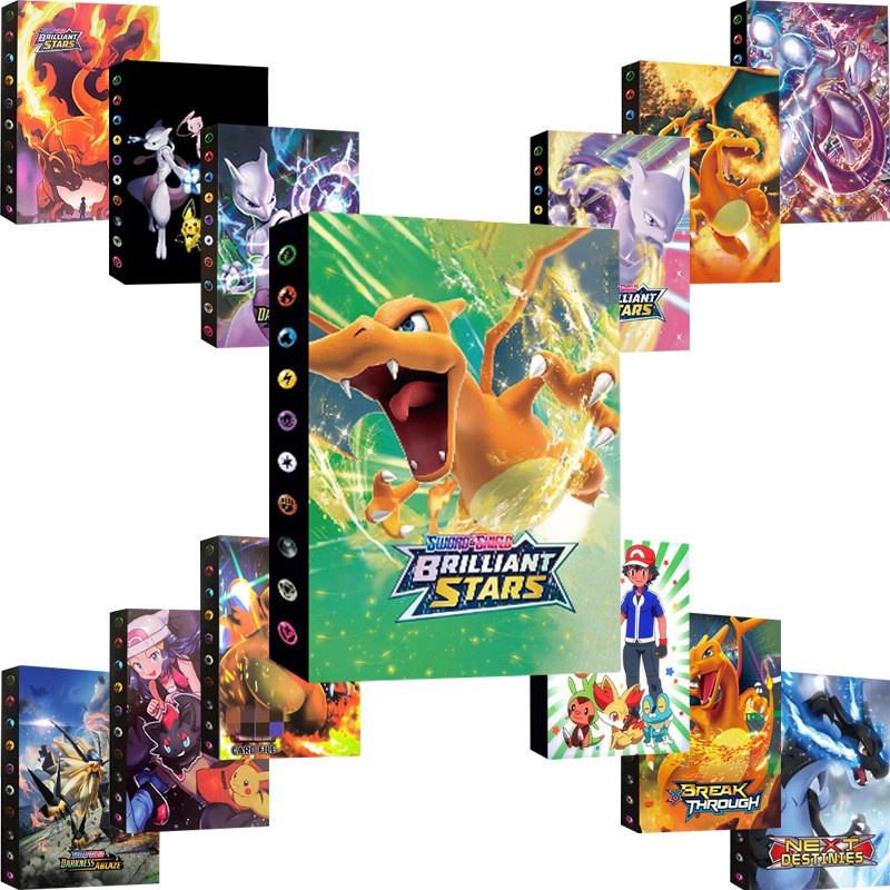 240Pcs Pokemon Cards Album Book 2022 New Games Charizard Mewtwo Pikachu ...