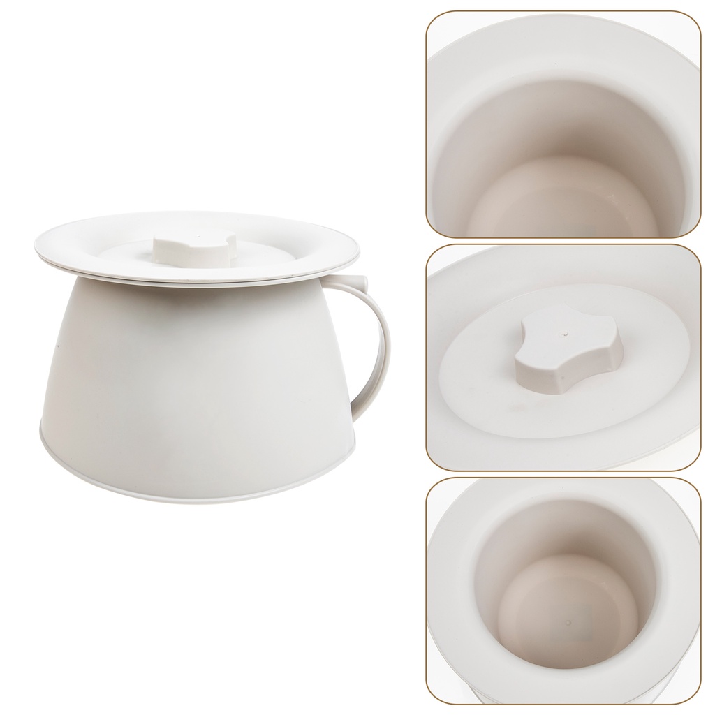 laird Container Spittoon Chamber Pot with Lid Plastic Portable Toilet ...
