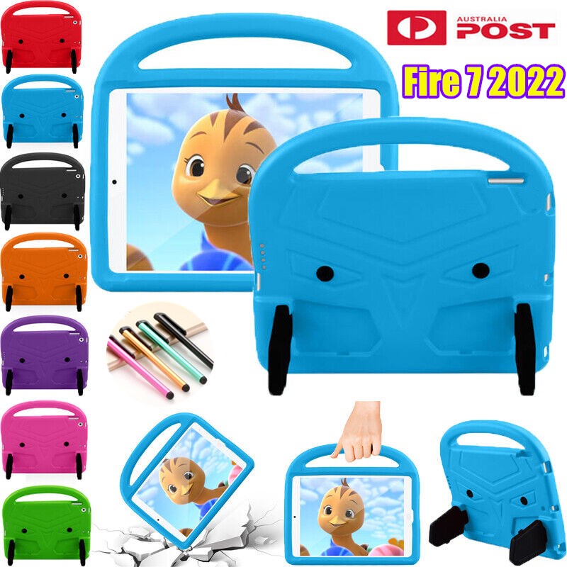 For Amazon All-new Fire 7 2022 12th generation EVA Stand Kids Case ...