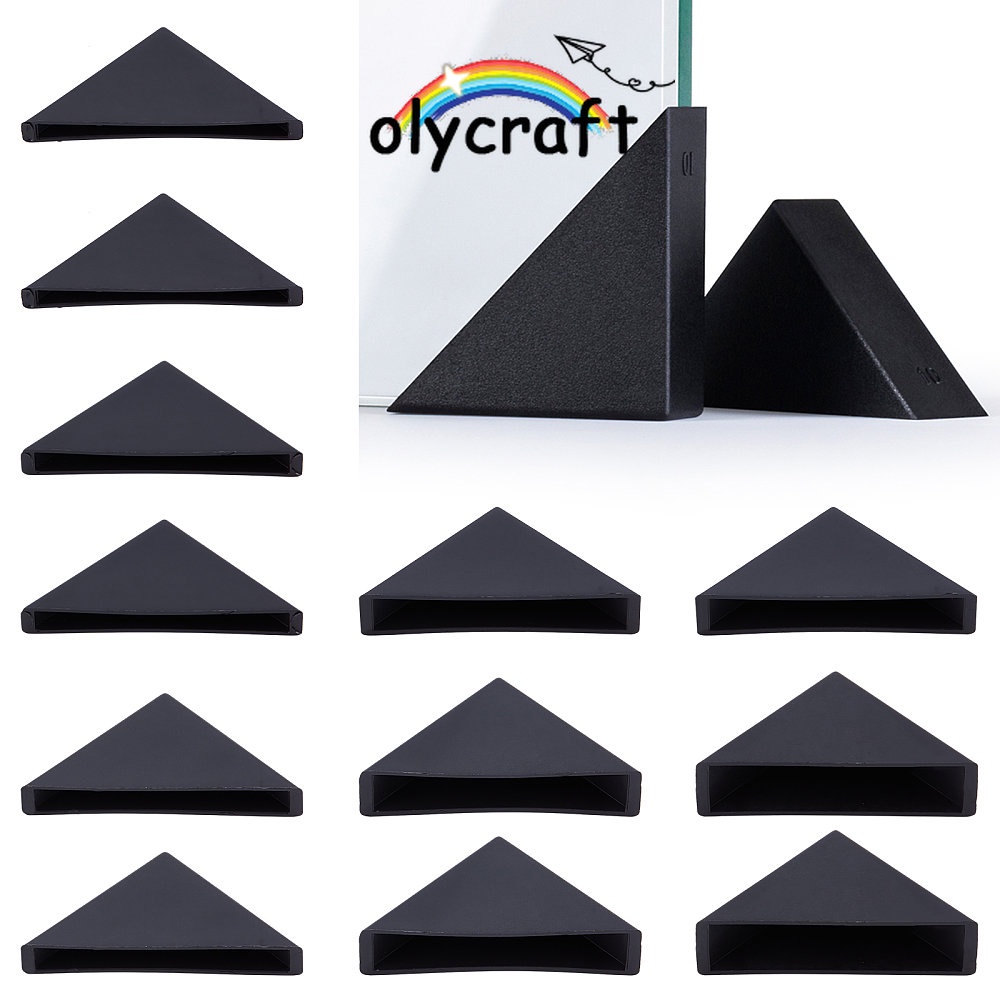 1Bag BENECREAT 60Pcs Triangle Corner Protector 6 Sizes Plastic Glass ...