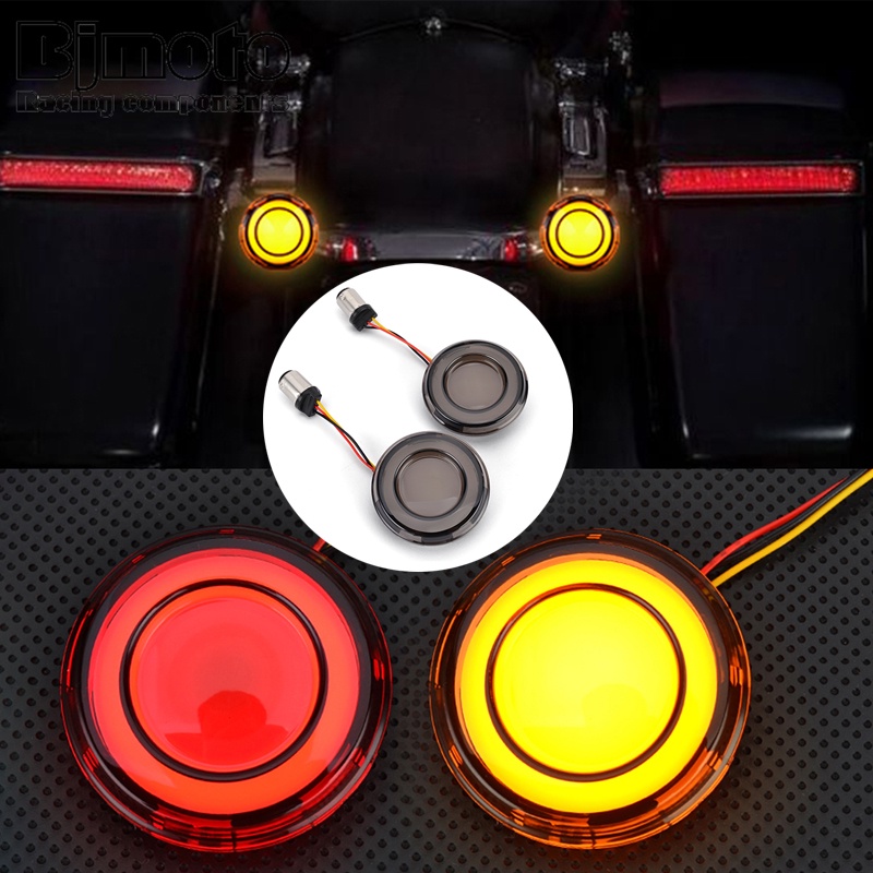 Rear LED Turn Signal Insert Bullet-style Lens 1157 Amber cover For ...
