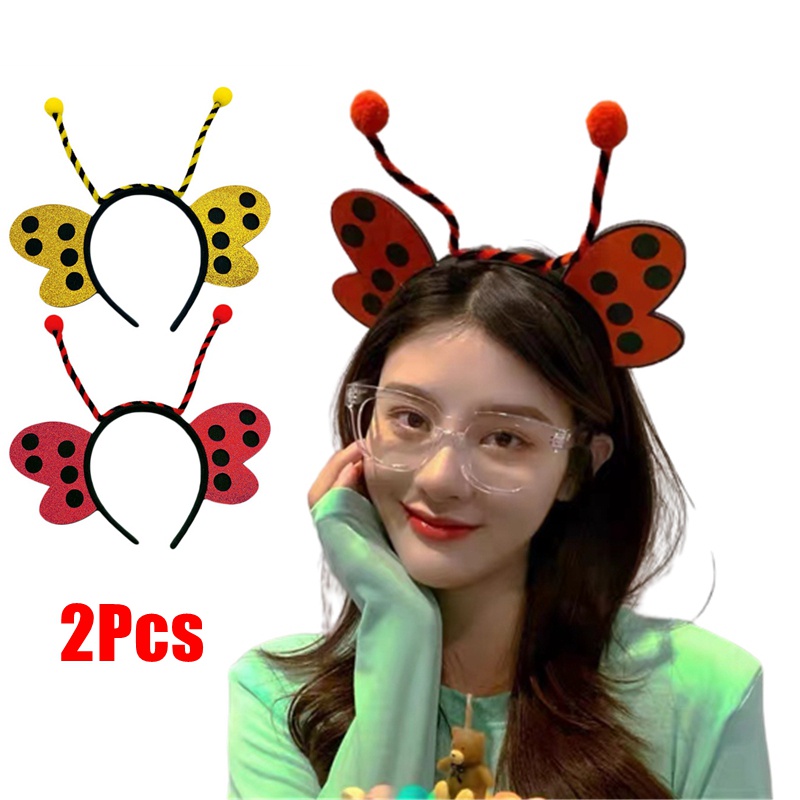 [READY STOCK] 2 Pcs Accessories for Hair Black Girl Bee Antenna ...