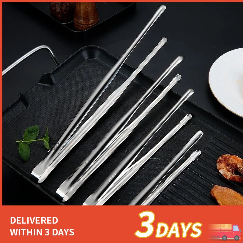 Stainless Steel Coffee Sugar Clip Long Handle Tweezer Clamp Steak Bread ...