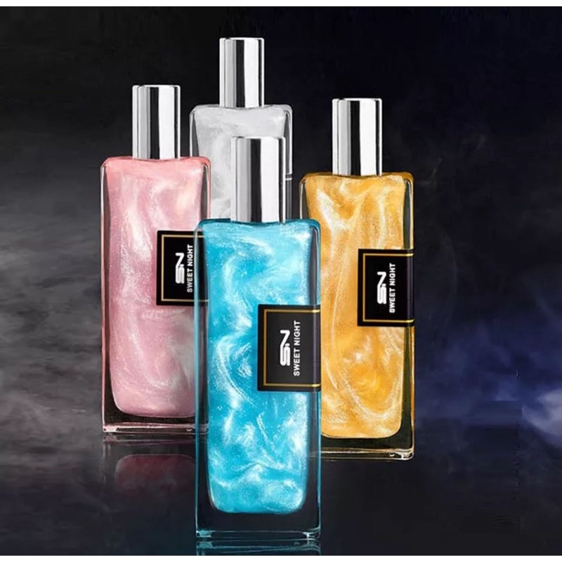 COD original Sweet Night Perfume Colorful Men's and Women Shimmer Body ...