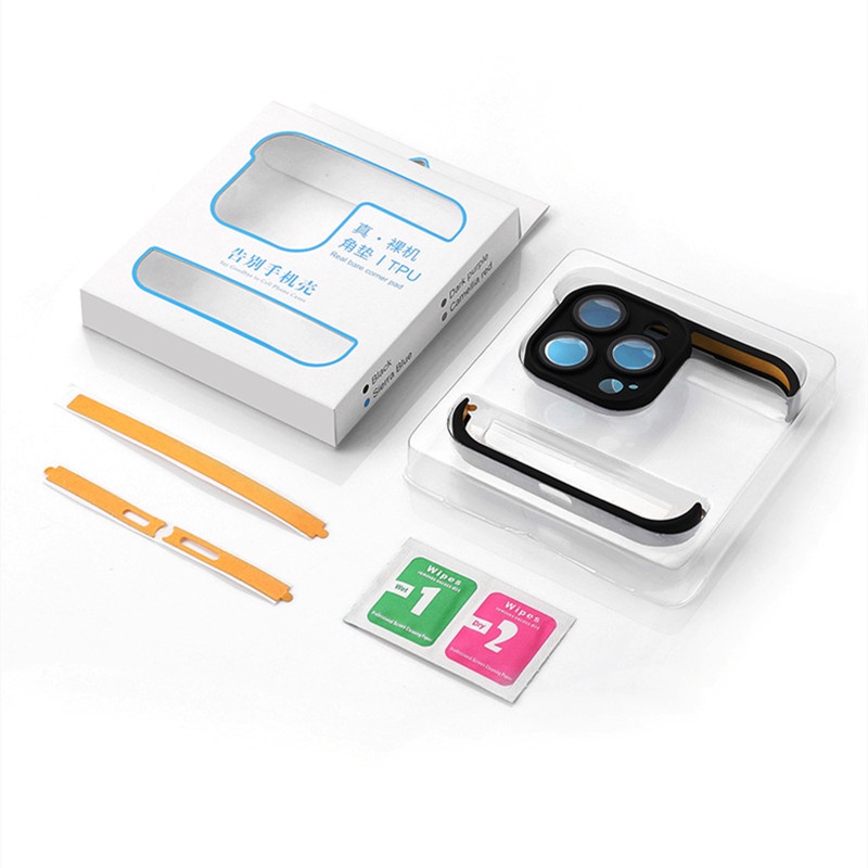 Frameless Not Case Corner Pad TPU Bumper For iPhone 15 14 Plus 13 12 11 ...