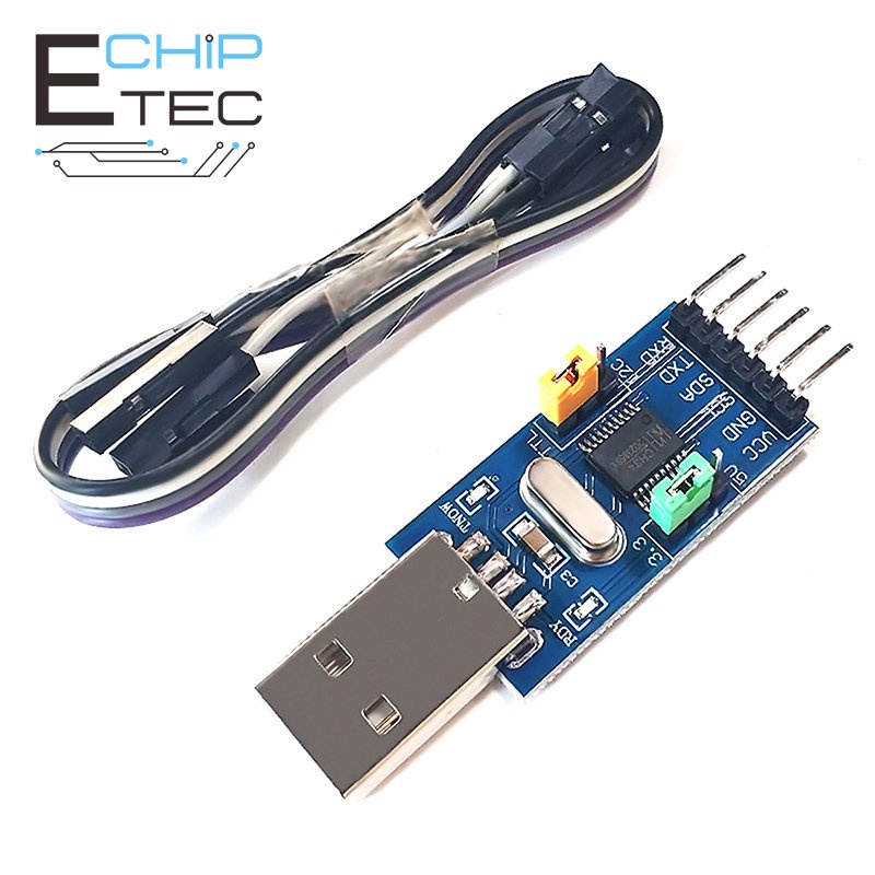 1PCS CH341T two-in-one module USB to I2C IIC UART USB to TTL single ...