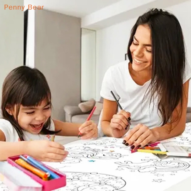 PennyBear Children Coloring Paper Roll DIY Color Filling Paper ...
