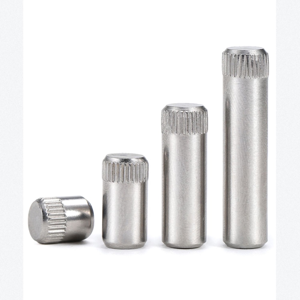Sus304 Steel Knurled Cylindrical Pin Nail Shaft Pin Connection Rod ...