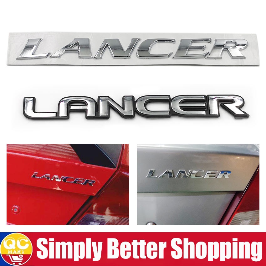 【ship in 24hours】 Lancer Car Letter Logo Sticker For Mitsubishi Rear ...