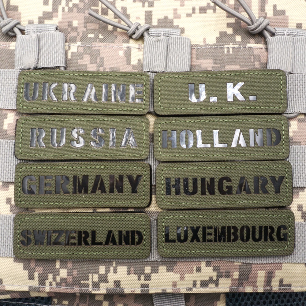 【Customized 】 Nighttime Reflective Russian Ukrainian Name Tip Emblem 3D ...