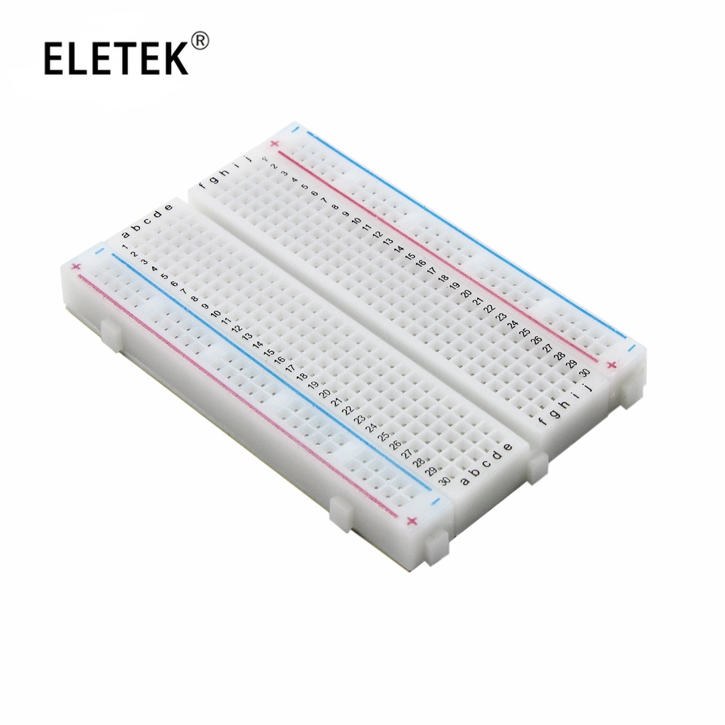 8.5CMx5.5CM 400 Breadboard Holes Tie Point Interlocking Solderless PCB ...