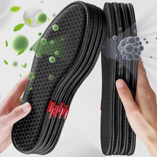 1Pair Bamboo Charcoal Deodorizing Insoles/Unisex Breathable Absorb ...