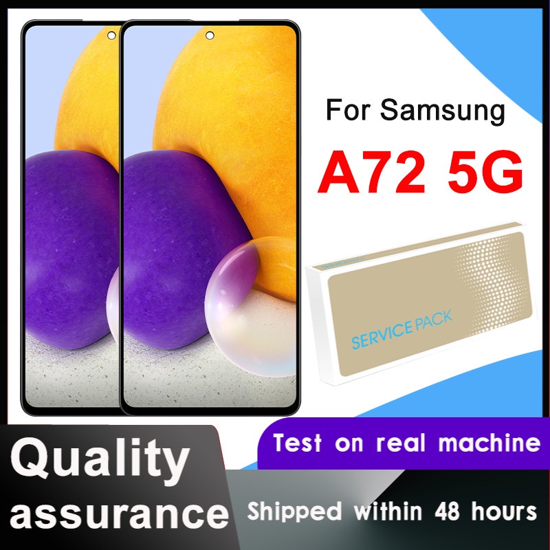 Original Super AMOLED For Samsung Galaxy A72 A725 LCD Touch Screen Digitizer Assembly For ...