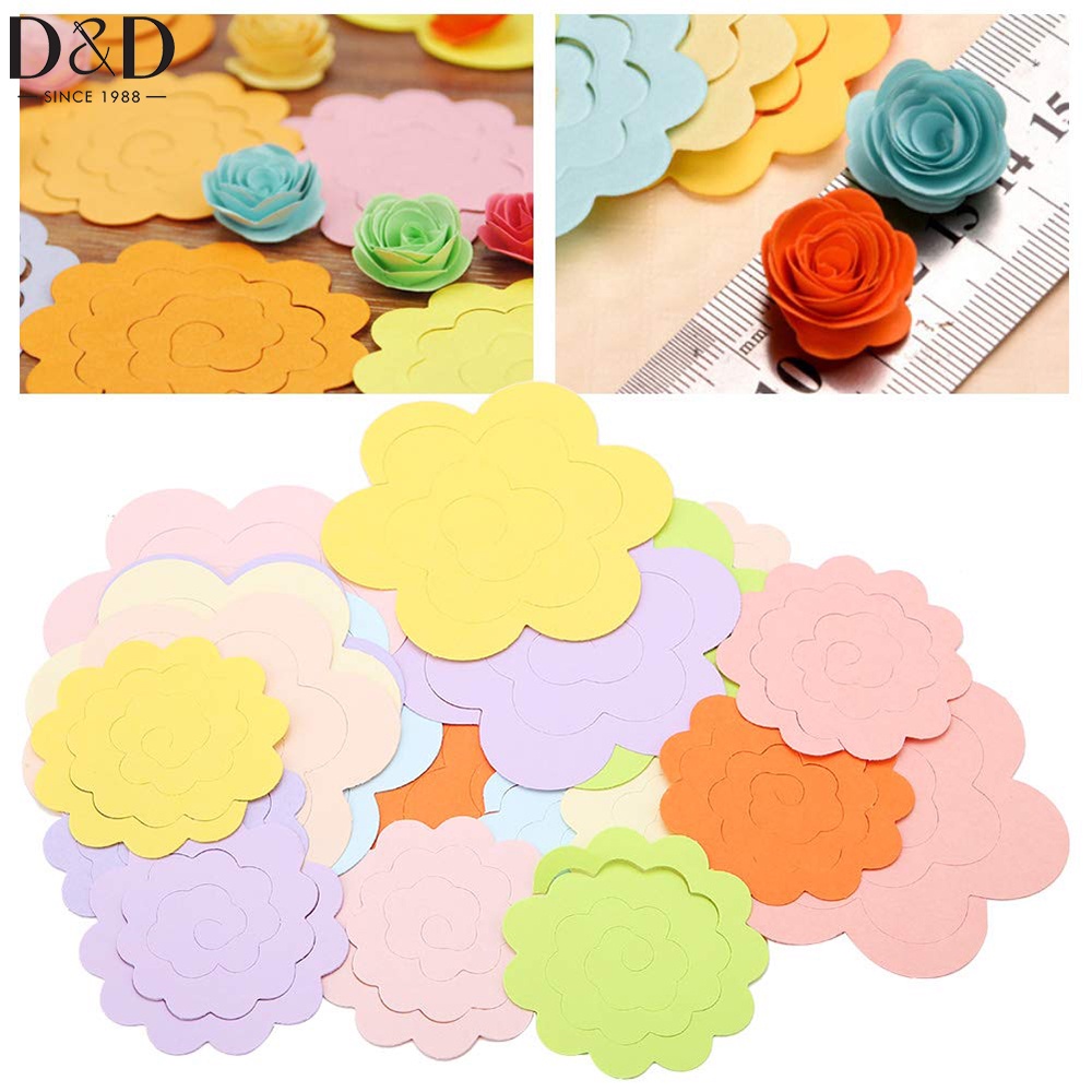 20pcs Handmade Rose Shape Design Colorful Paper Quilting Set Rose ...
