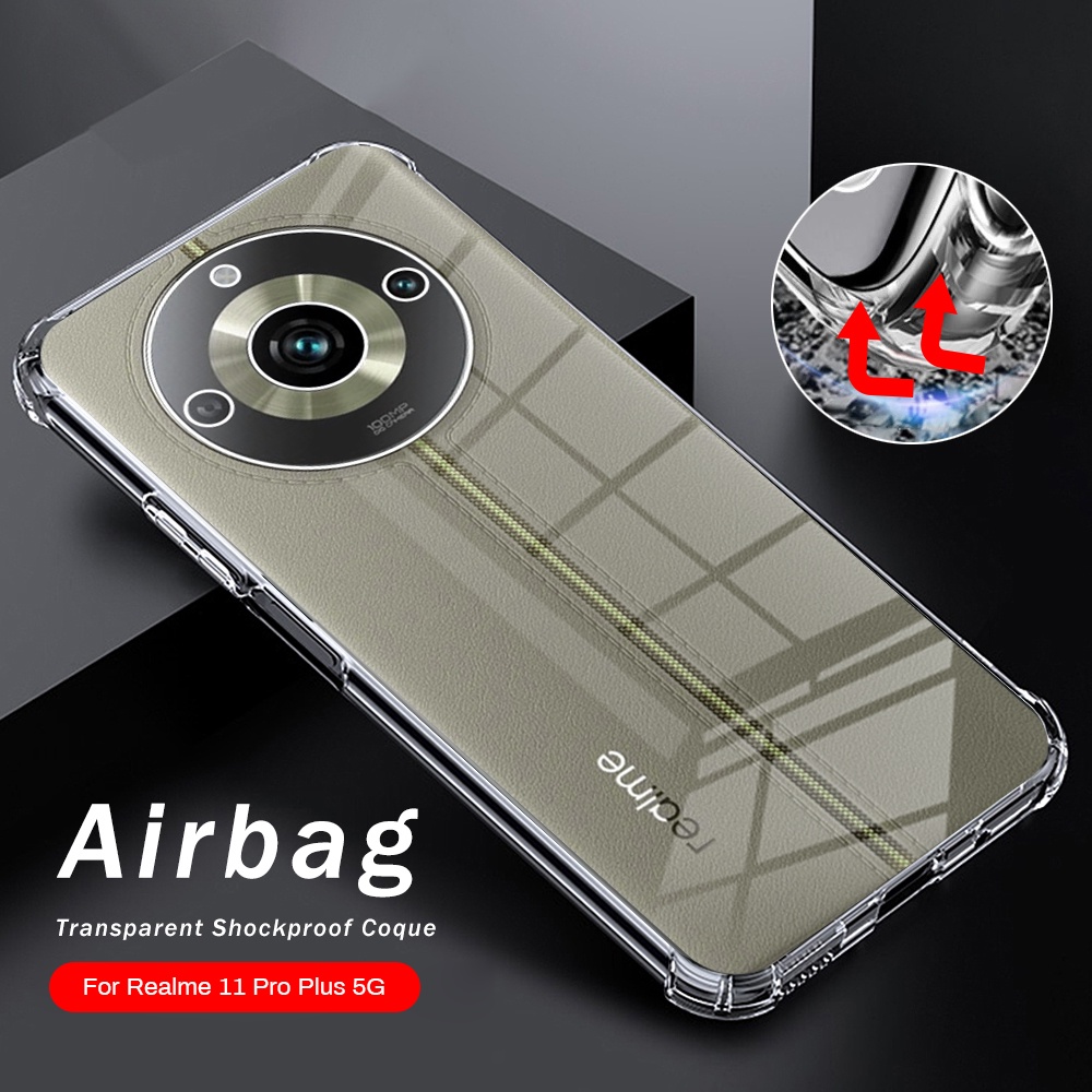 Clear Airbags Anti-Fall Protective Case For Realme11 Realme 11 ProPlus ...