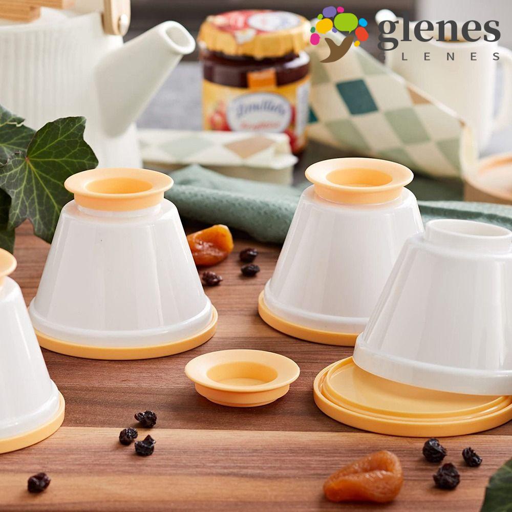 GLENES Panna Cotta Mould, Plastic Pudding Cup, Practical Custard Mold ...
