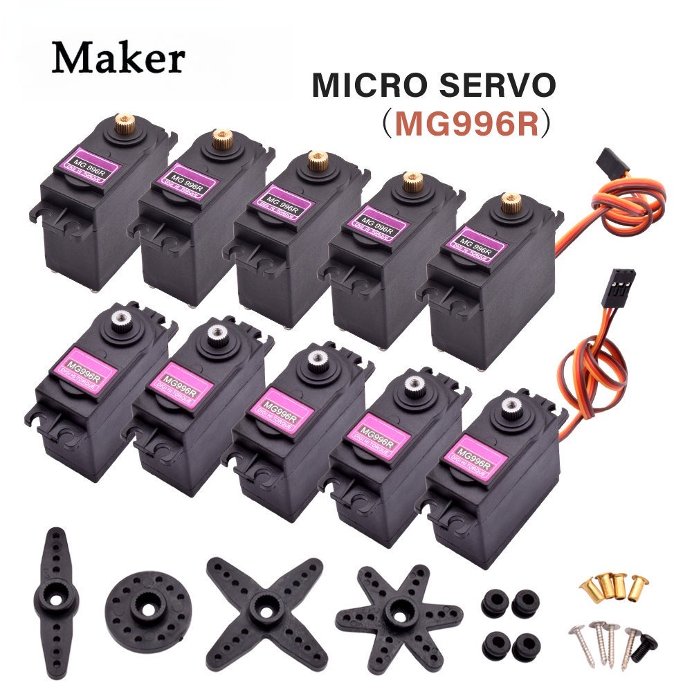 Mg996r Metal Gear Servmotor 180 360 High Speed Analog Servo Motor For 