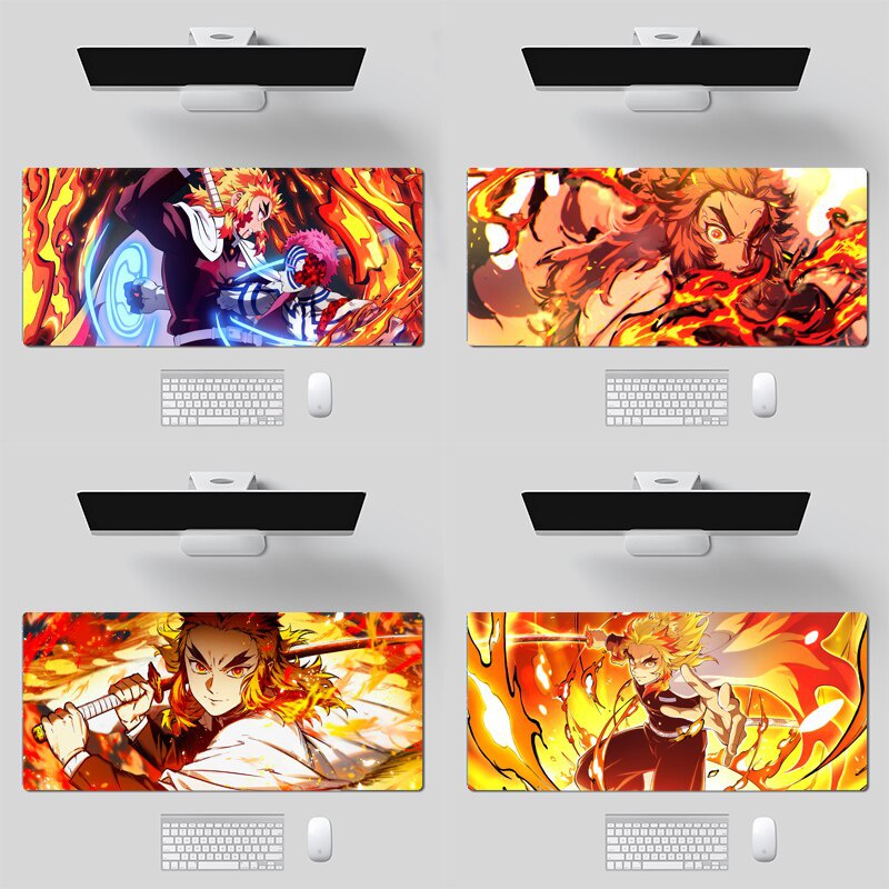 Kyojuro Rengoku Kimetsu no Yaiba Laptop Keyboard Desk Mat Office ...