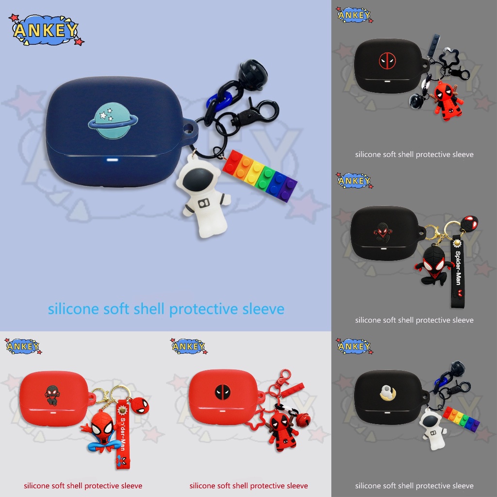 Case for Baseus Bass BP1 Pro ANC Protective silicone Deadpool Cartoon ...