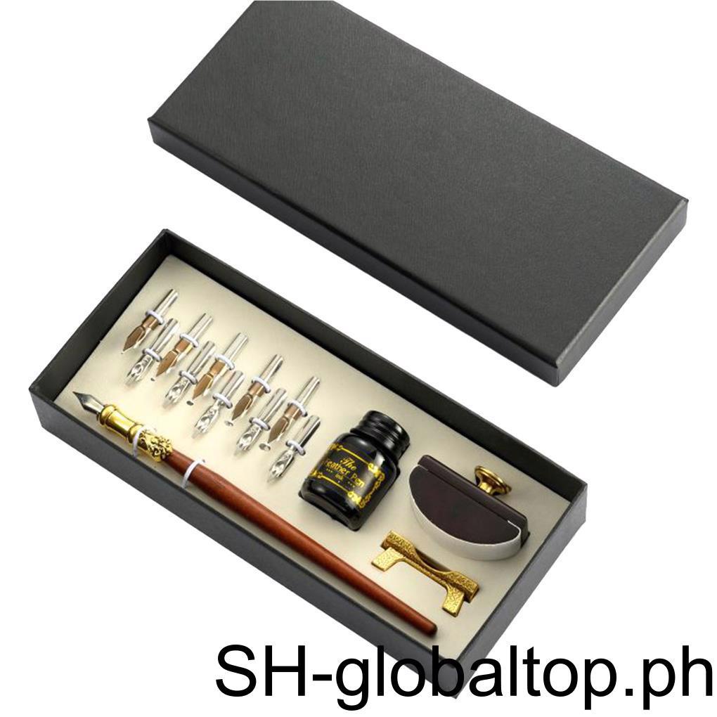 Fountain Pen Set Handcrafted Calligraphy Signature Ink Pens Writing ...