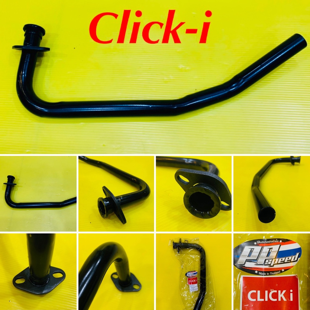 Click-i Pipe Neck 22mm. Black Color Thick Model: PPspeed | Shopee ...