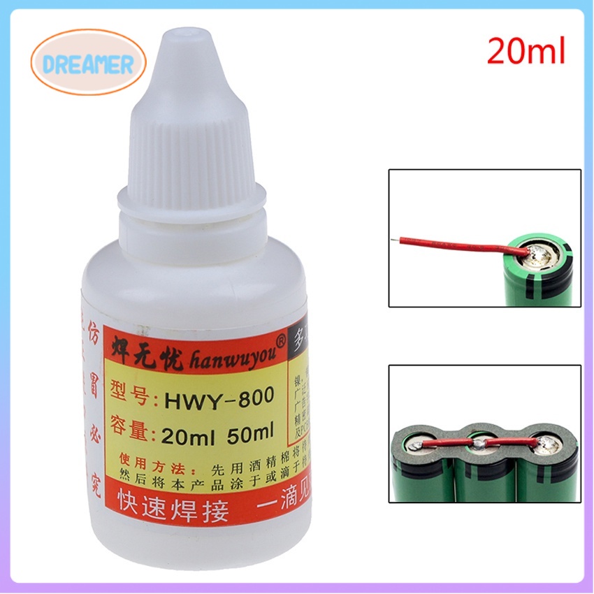 20mL Liquid Solder Water Liquid Welding Solder Tool HWY-800 Stainless ...