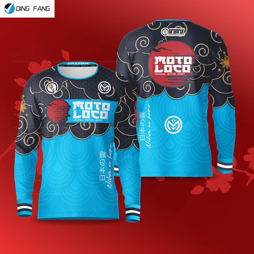 Moto Loco Japanese Wave Long Sleeves Full Sublimation | Shopee Philippines