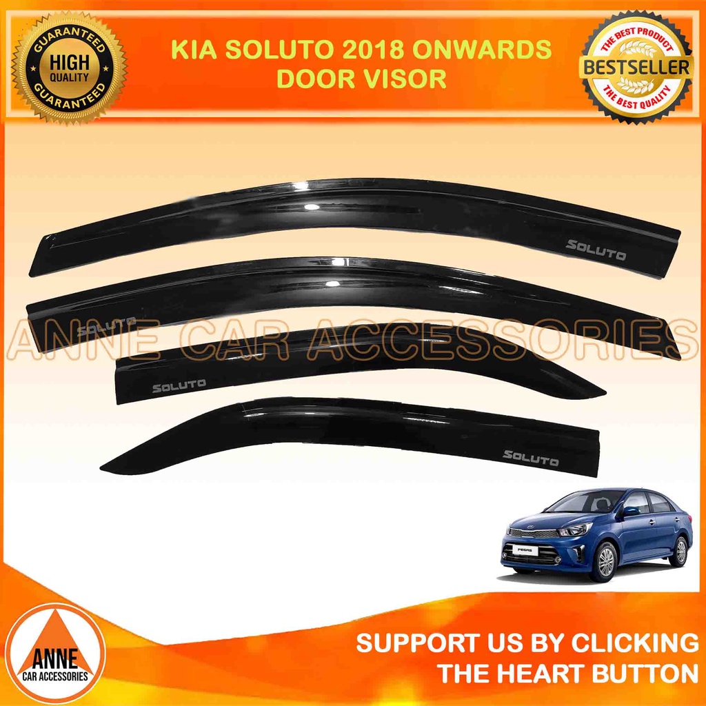Door Visor for Kia Soluto 2018 2023 On / Kia Seltos 2020 2023 On OEM ...