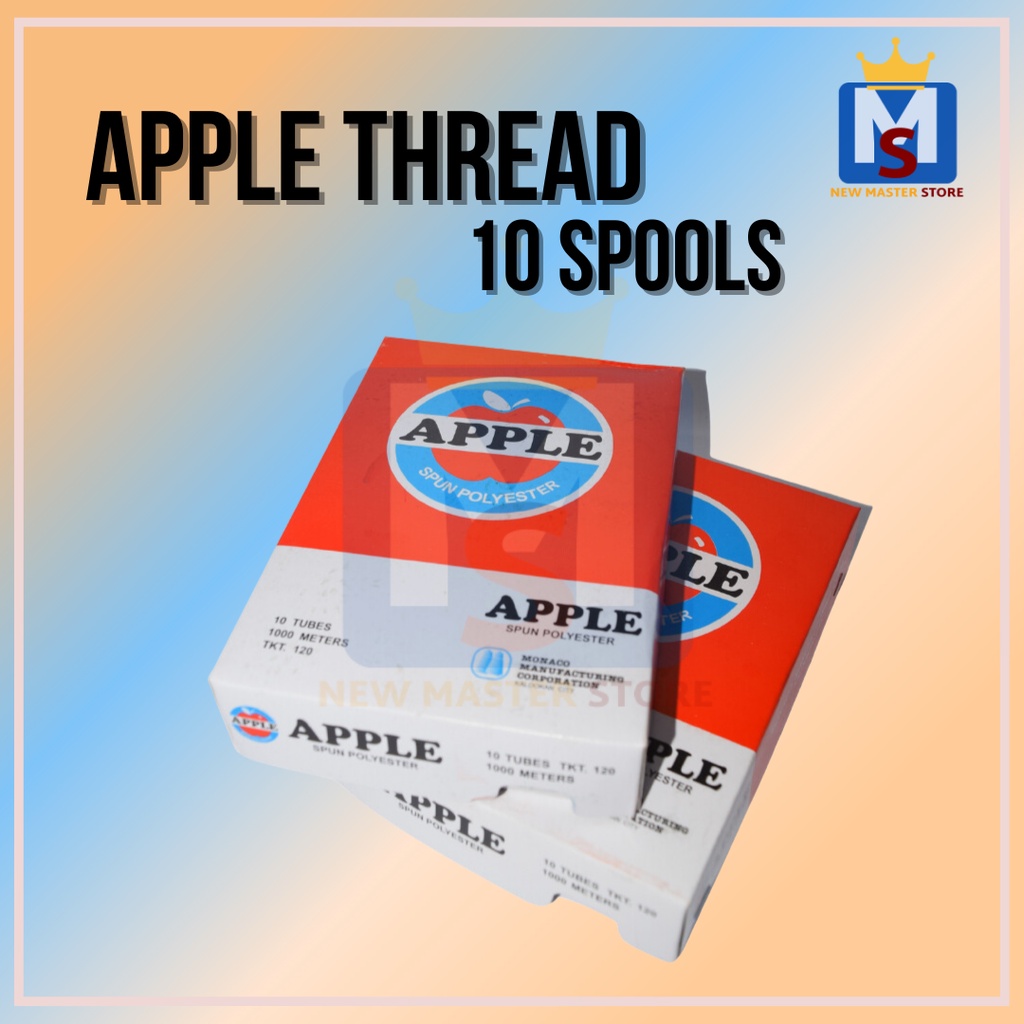 Apple Spun Polyester Thread 1000 Meters Sold per Box | Shopee Philippines
