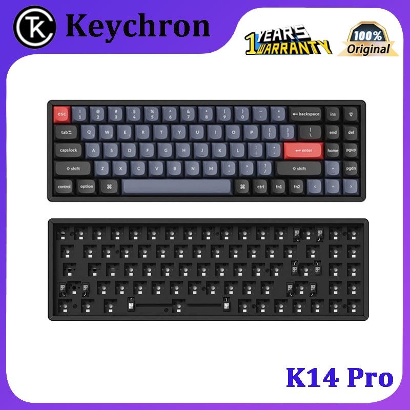 Keychron K14 Pro Bluetooth wireless mechanical keyboard computer office ...