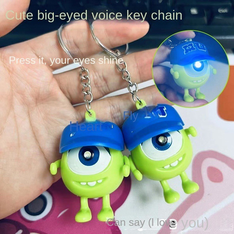 Tiktok Creative Sounding Voice I Love You Big Eyes Monster Doll Pendant ...