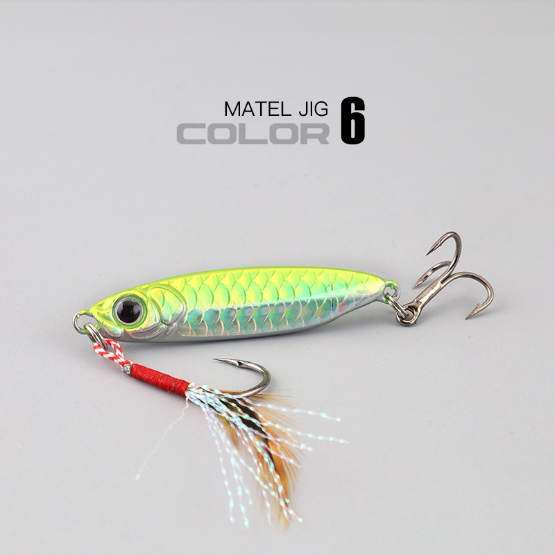 New Fishing Lure Jigging Hook Fishing Spinner Bait 7g/10g/15g/20g/30g Laser Metal Jig Spoon ...
