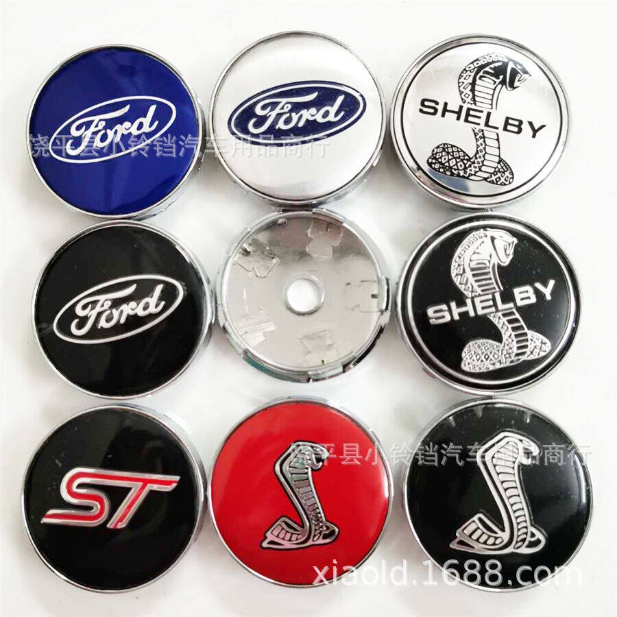4PCS & 60mm Ford Wheel Center Covers Hubcaps Car Rims Cover Badge ...