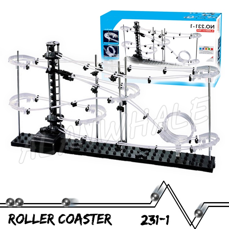 500cm Space Rail Level 1 Marble Run Maze Roller Coaster Electric ...