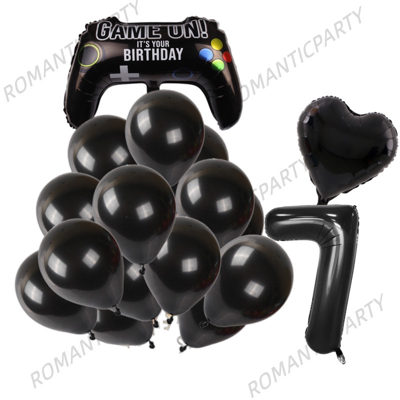 14pcs/set Minecraft Birthday Party Minecraft 32Inch Number Balloon Game ...