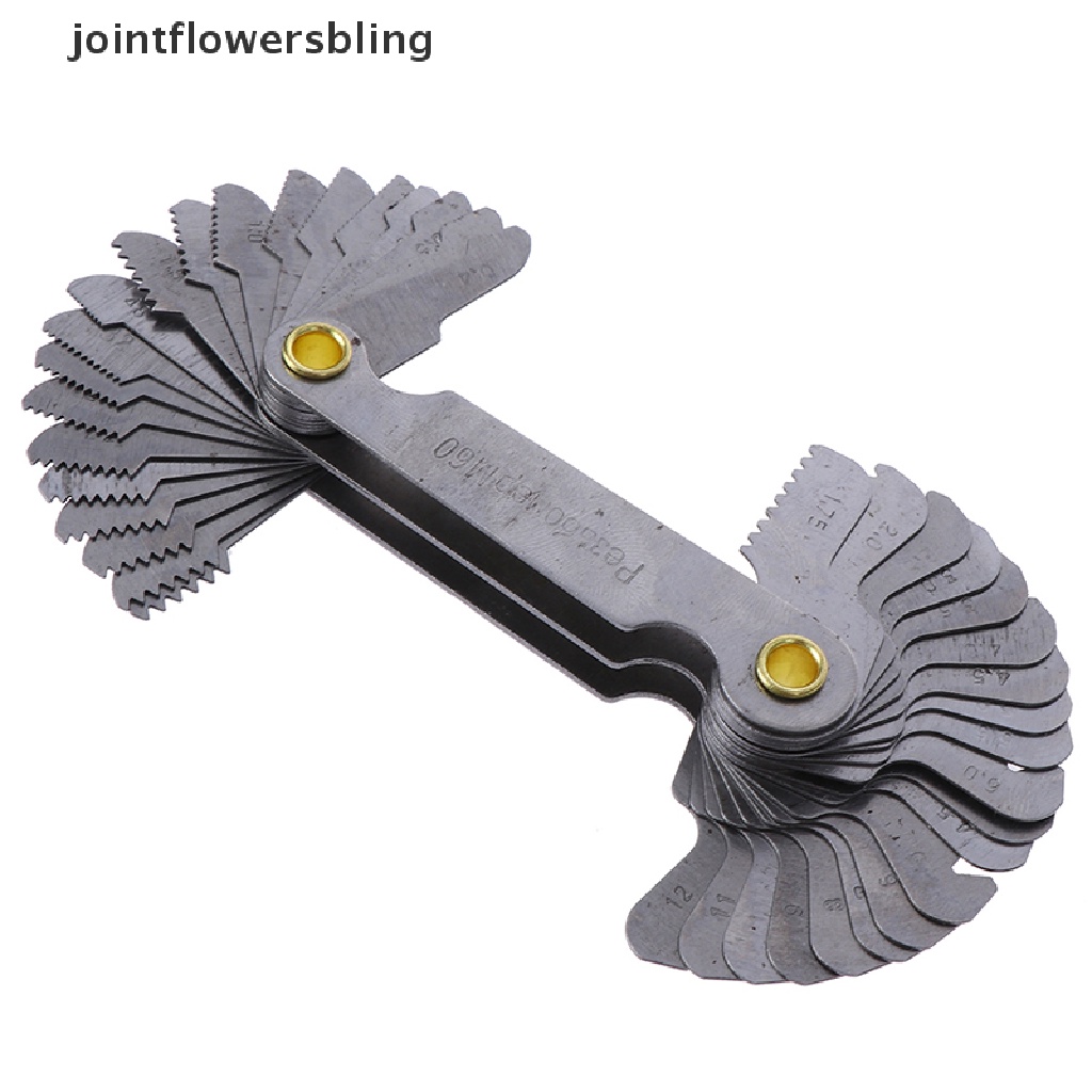 JOPH 40Pcs thread measuring gage 60 degree whitworth metric screw ...