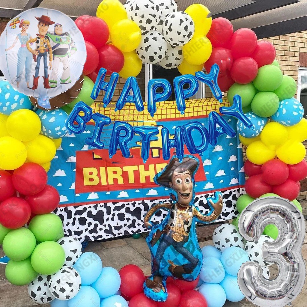 111pcs/set Toy Story Buzz Lightyear Theme Birthday Party Decoration ...