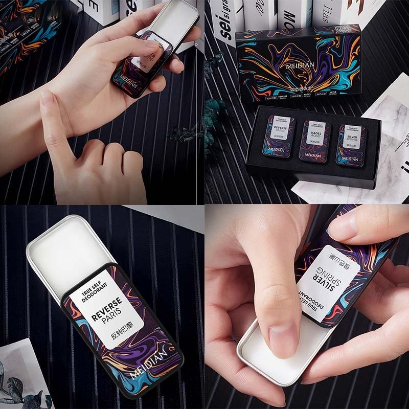 COMBO 3 IN 1 MEIDIAN Solid Perfume Balm Men and Women Perfume Sweet and ...